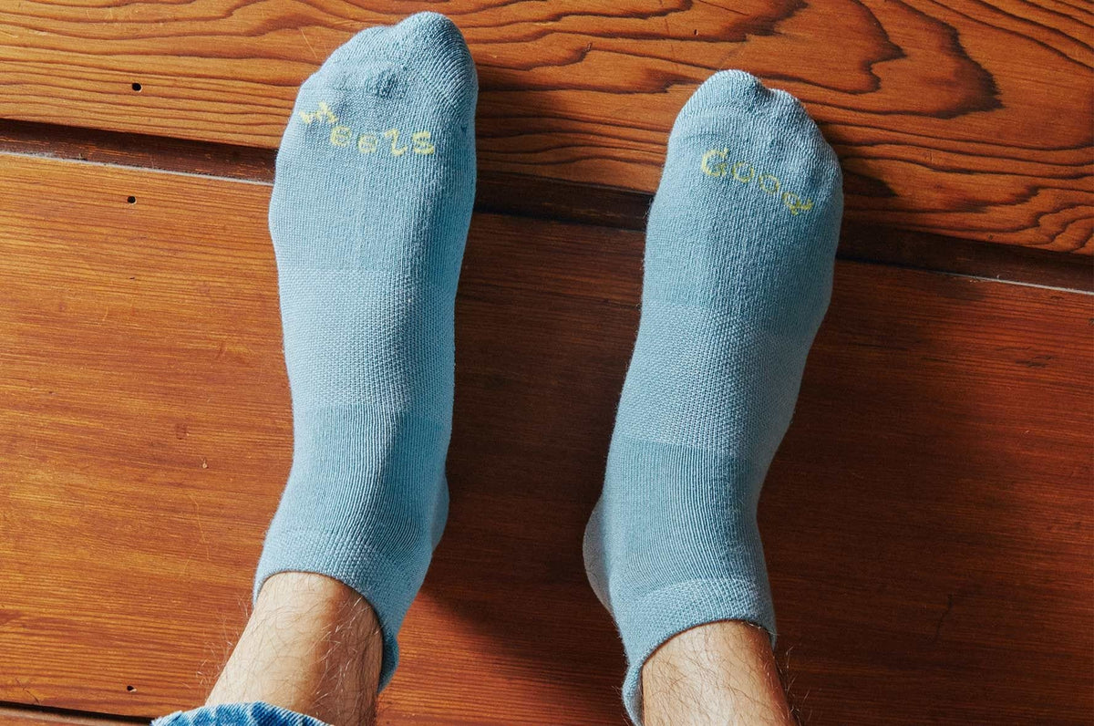 Australian Merino Wool-Blend Cushioned Ankle Socks - Paire