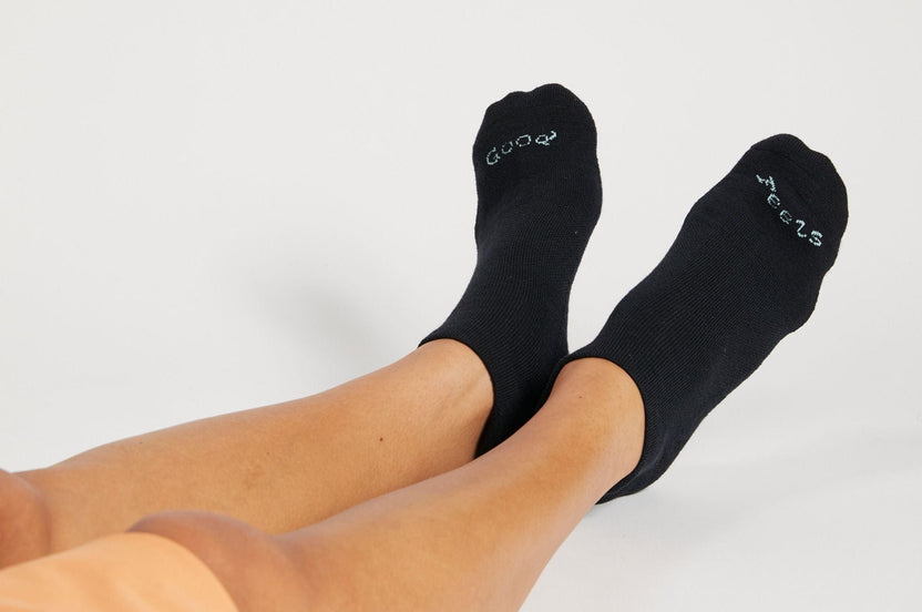 Australian Merino Wool-Blend Cushioned Ankle Socks - Paire